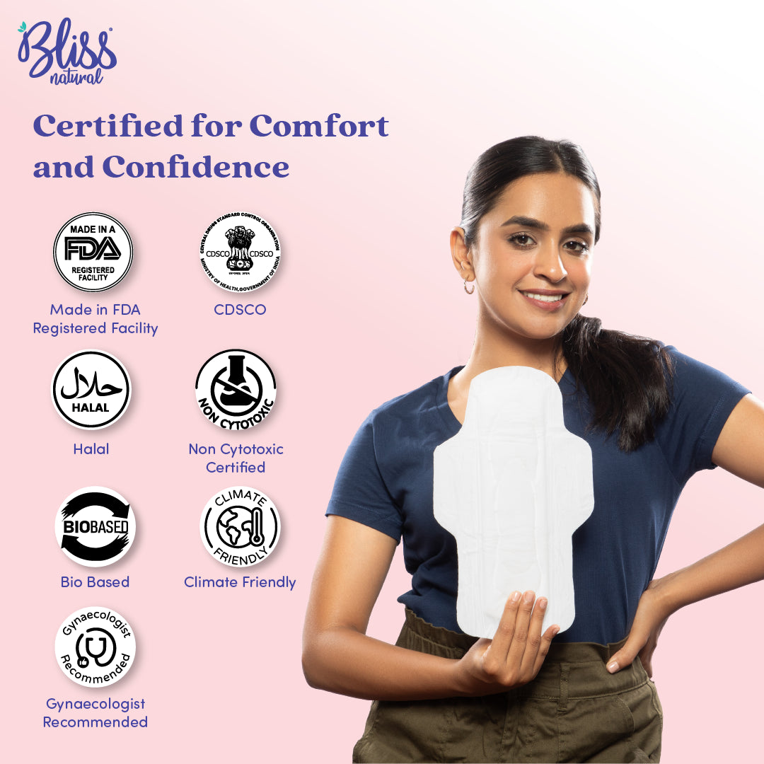 Plant-Based XL Jumbo Sanitary Pads (34) | Bliss Natural